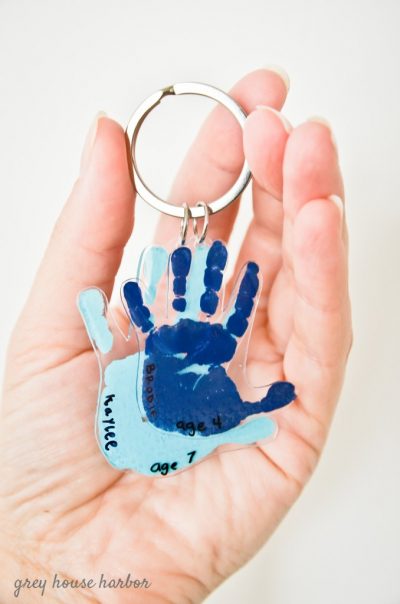 Handprint Keychain | Fun Family Crafts
