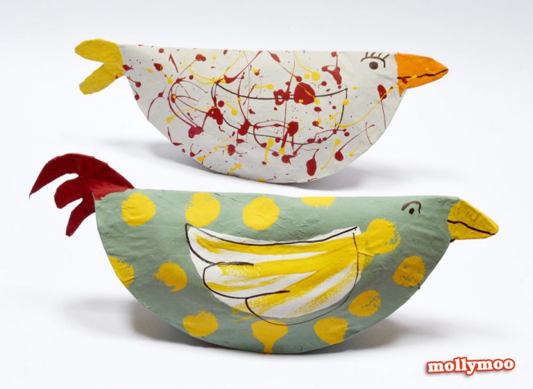 Paper Plate Chicken | Fun Family Crafts