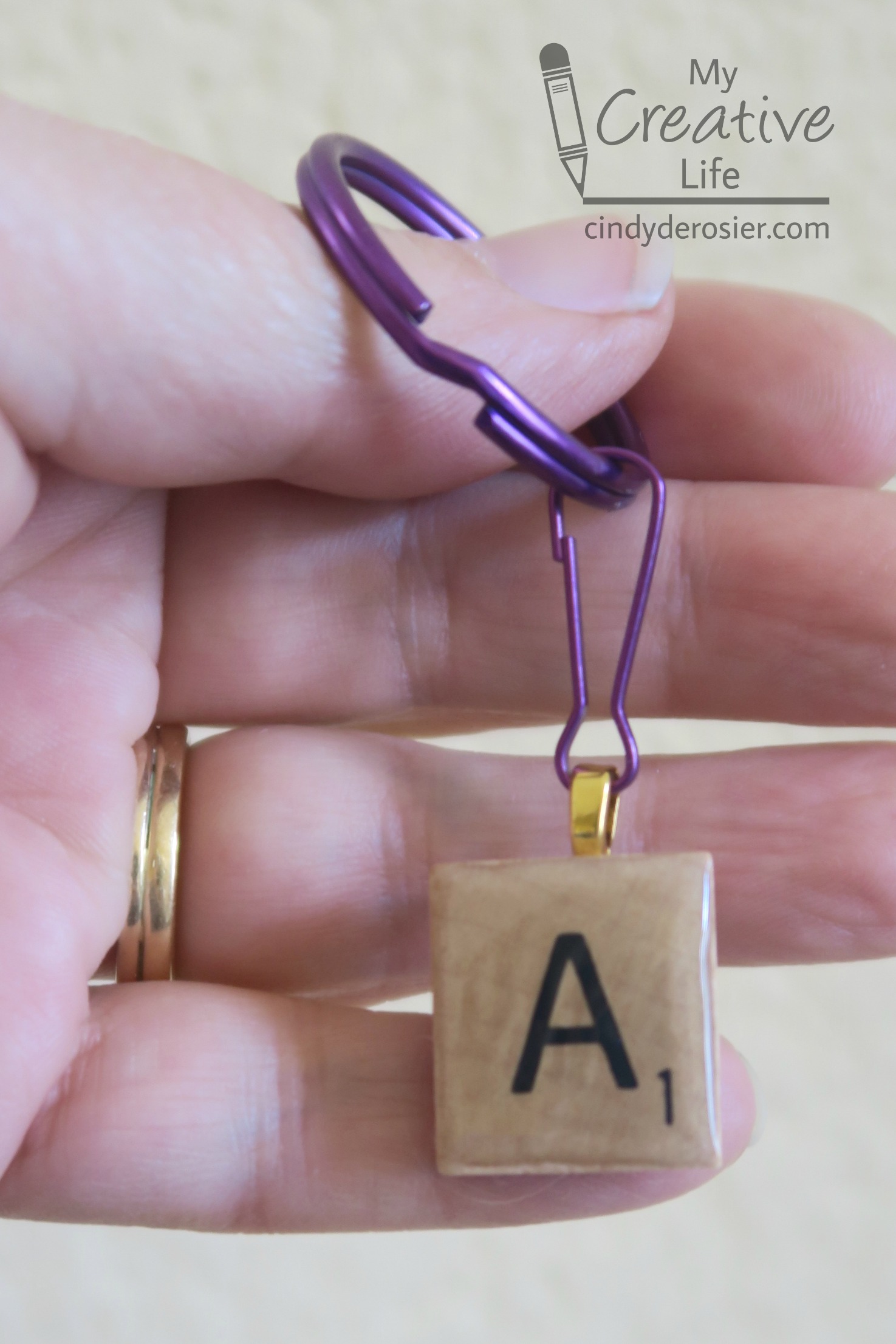 Scrabble Keychain | Fun Family Crafts