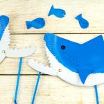 Shark Crafts & Activities for Kids: ocean themed shark crafts