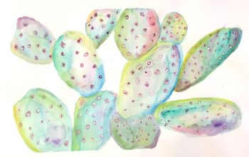 Watercolor Cacti | Fun Family Crafts