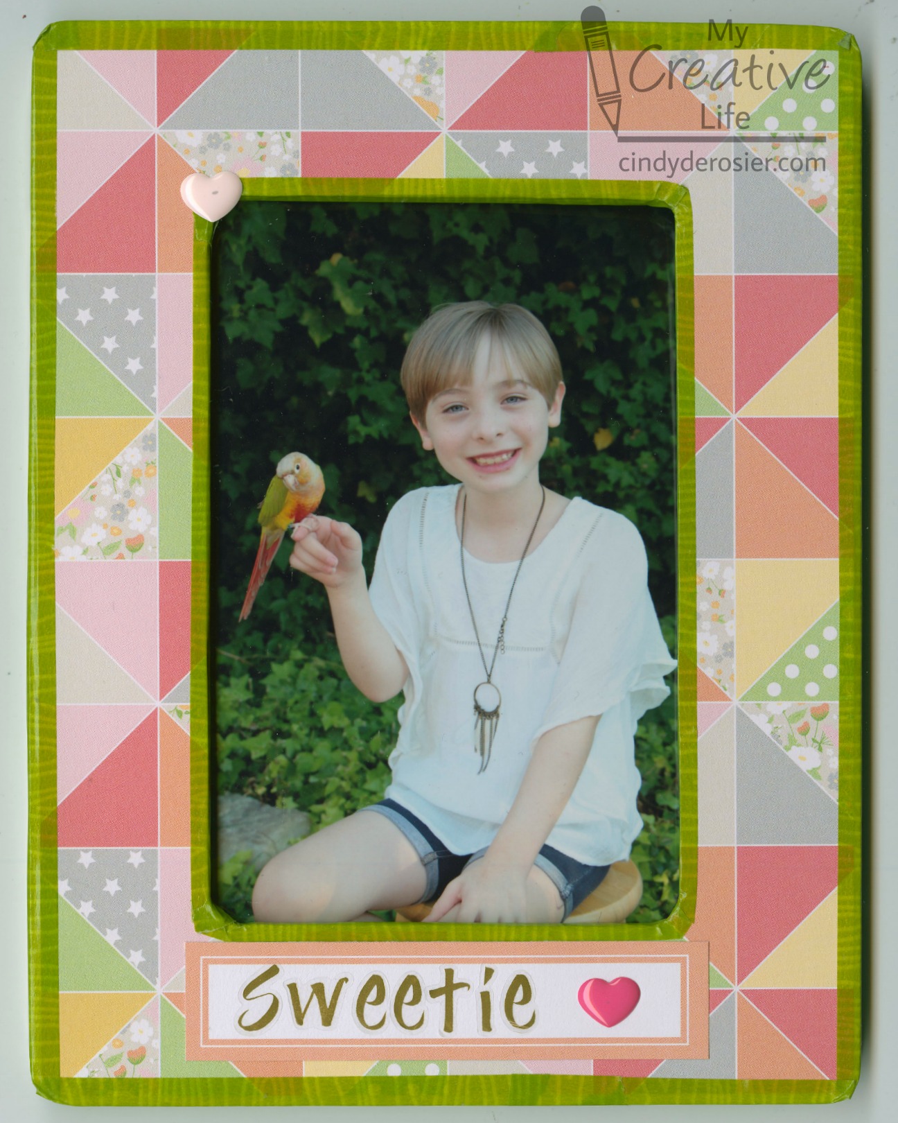 Patterned Paper and Washi Tape Picture Frame | Fun Family Crafts