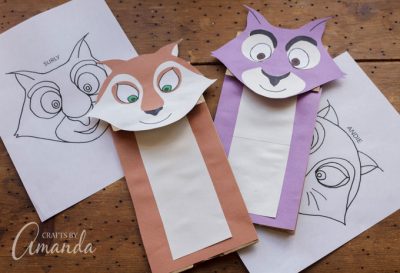 Paper Bag Squirrel Puppets | Fun Family Crafts