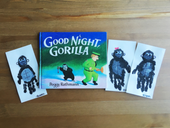 Handprint Gorillas | Fun Family Crafts