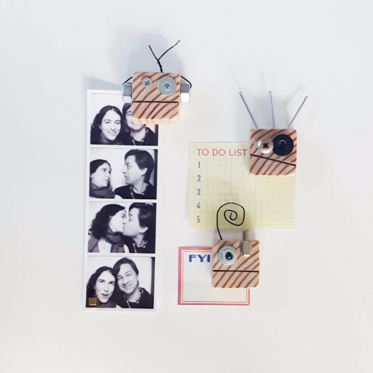 Scrappy Robot Magnets | Fun Family Crafts