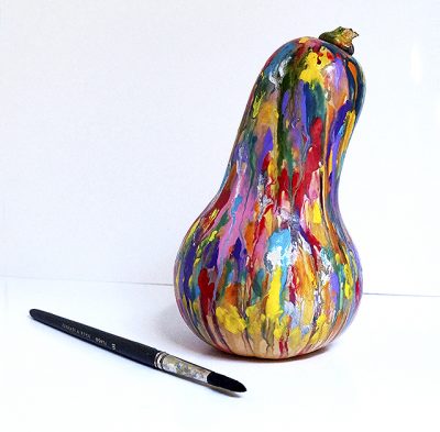Colorful Painted Squash | Fun Family Crafts