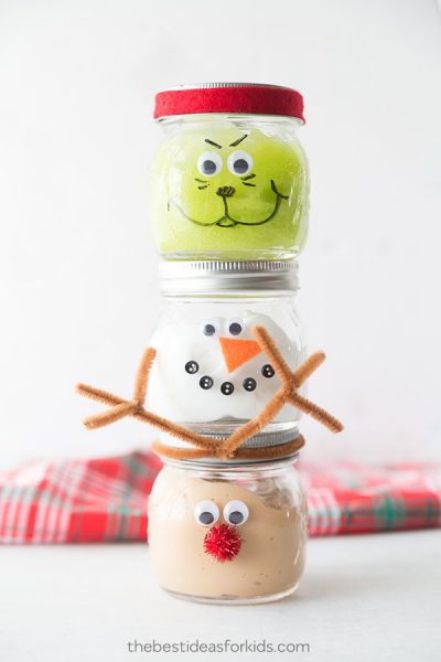 Christmas Slime Jars | Fun Family Crafts