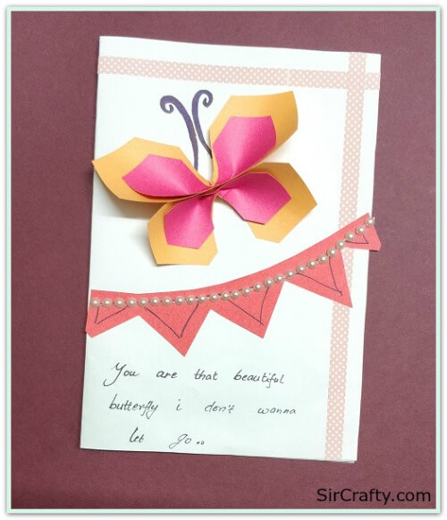 Paper Butterfly Card | Fun Family Crafts