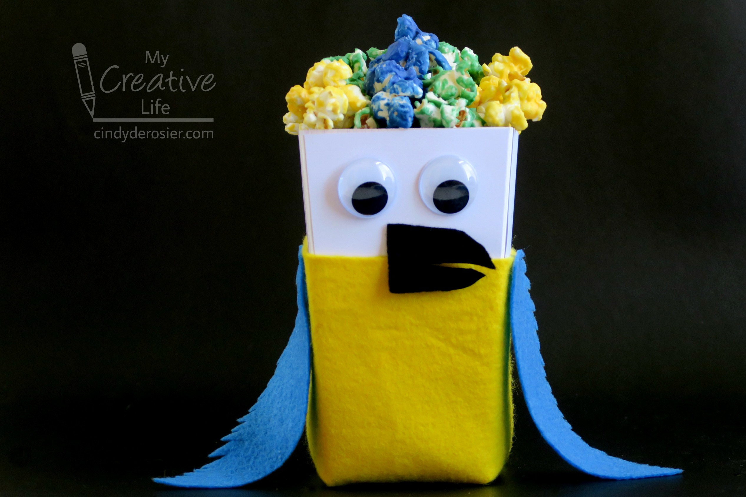 Popcorn Box Macaw | Fun Family Crafts