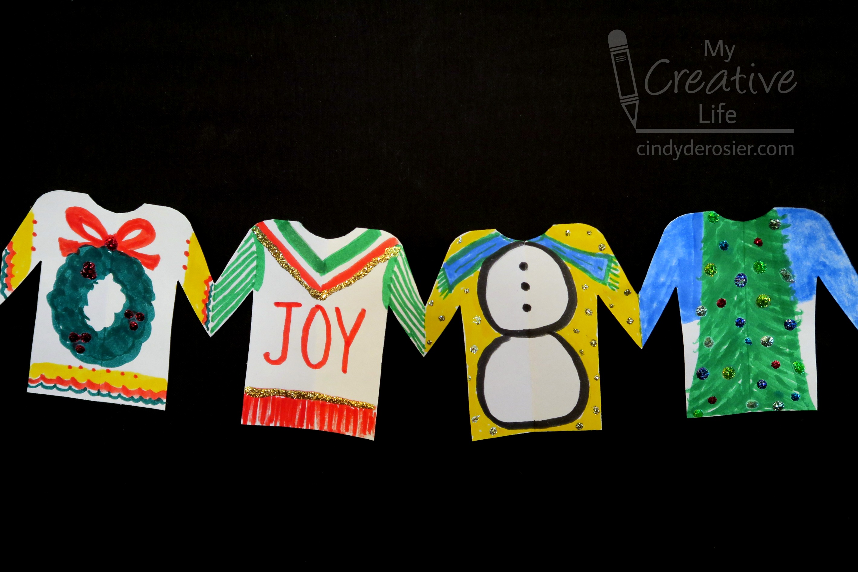Ugly Christmas Sweater Garland | Fun Family Crafts