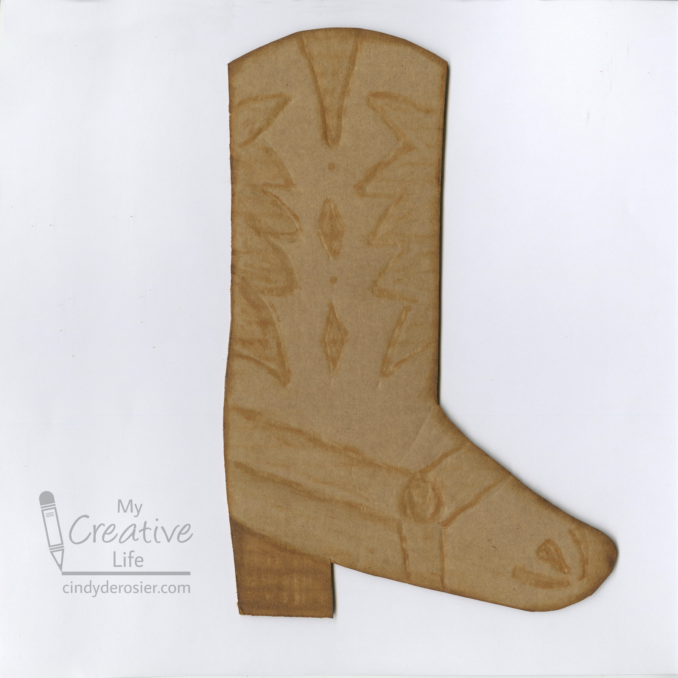Cardboard Cowboy Boot | Fun Family Crafts