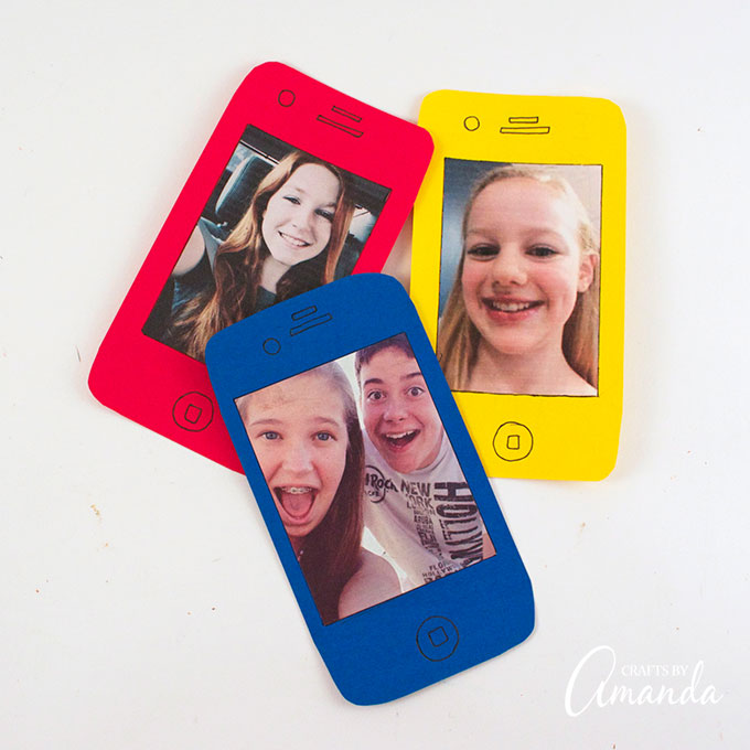 Cell Phone Selfie Card for Father's Day | Fun Family Crafts