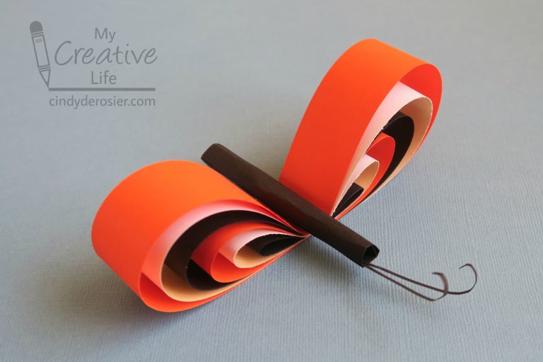 Paper Monarch Butterfly Craft | Fun Family Crafts