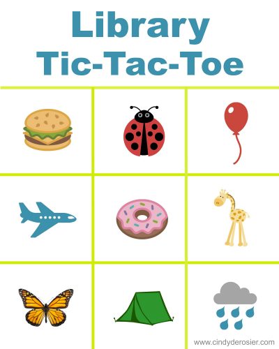 Library Tic-Tac-Toe | Fun Family Crafts