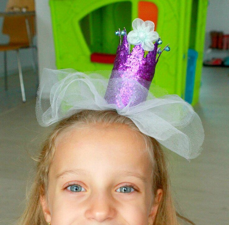 Cardboard Tube Princess Crown | Fun Family Crafts