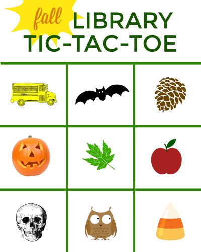 Fall Library Tic-Tac-Toe | Fun Family Crafts