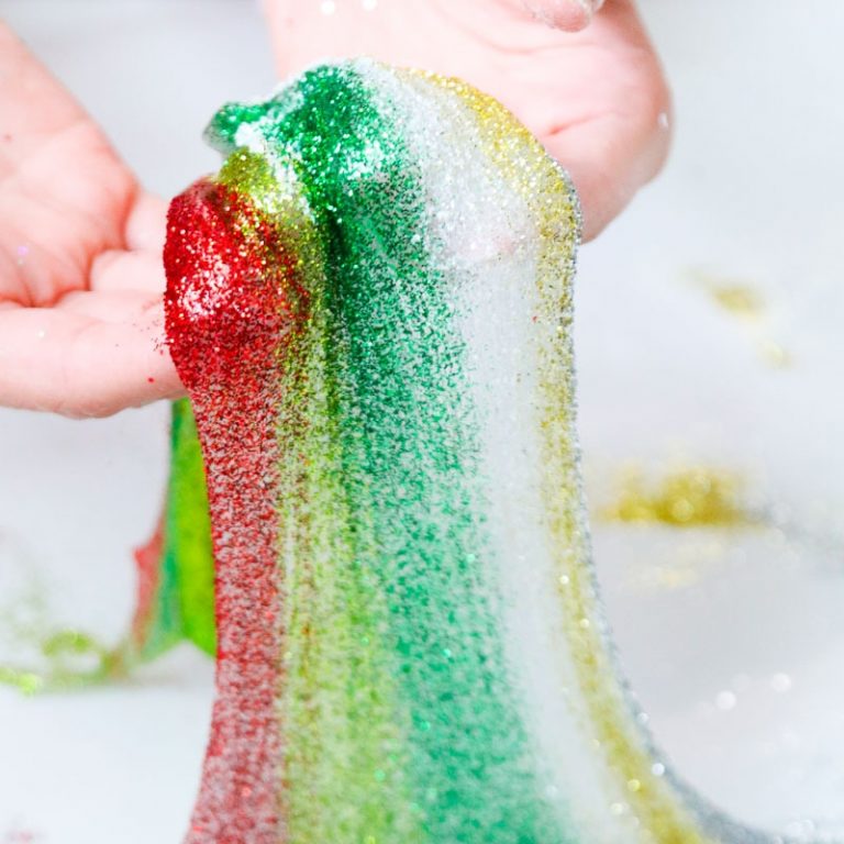 Christmas Glitter Slime | Fun Family Crafts