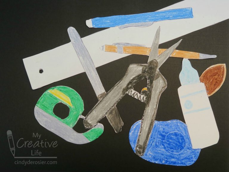 Desk Supplies Still Life | Fun Family Crafts