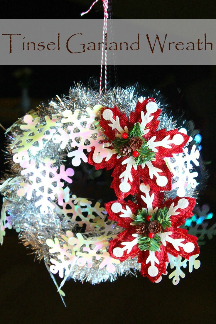 Tinsel Garland Wreath | Fun Family Crafts