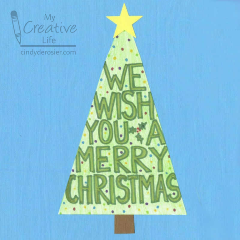 We Wish You a Merry Christmas Card | Fun Family Crafts