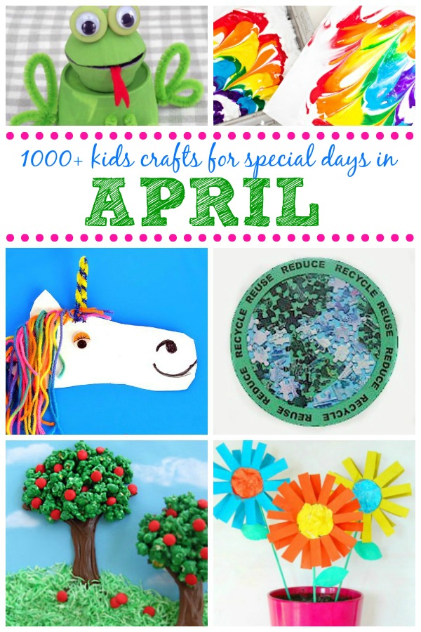 Kids Crafts for Special Days in April | Fun Family Crafts