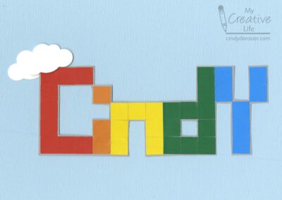 Pixelated Name Art | Fun Family Crafts