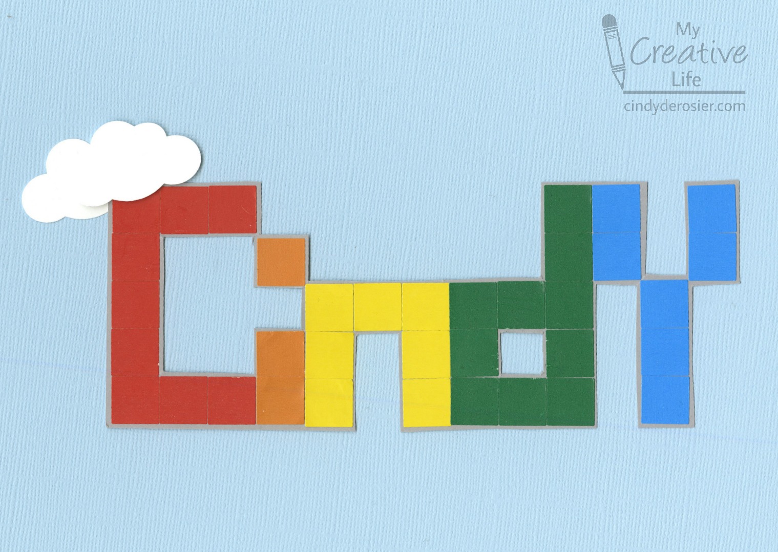 Pixelated Name Art | Fun Family Crafts