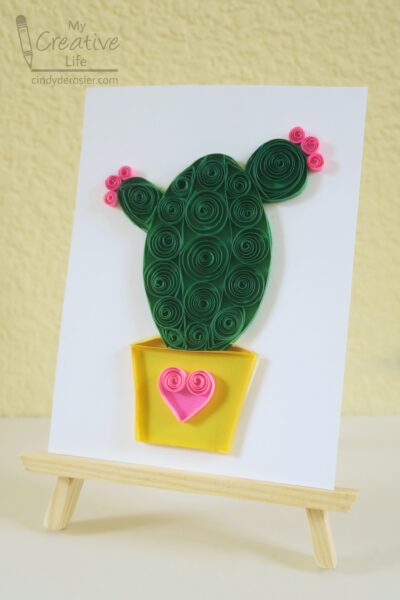 Quilled Cactus Card | Fun Family Crafts