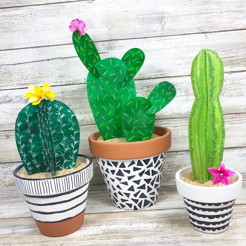 Recycled Faux Cacti | Fun Family Crafts