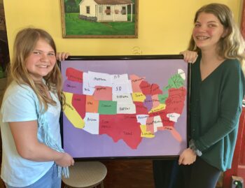 Construction Paper Map | Fun Family Crafts
