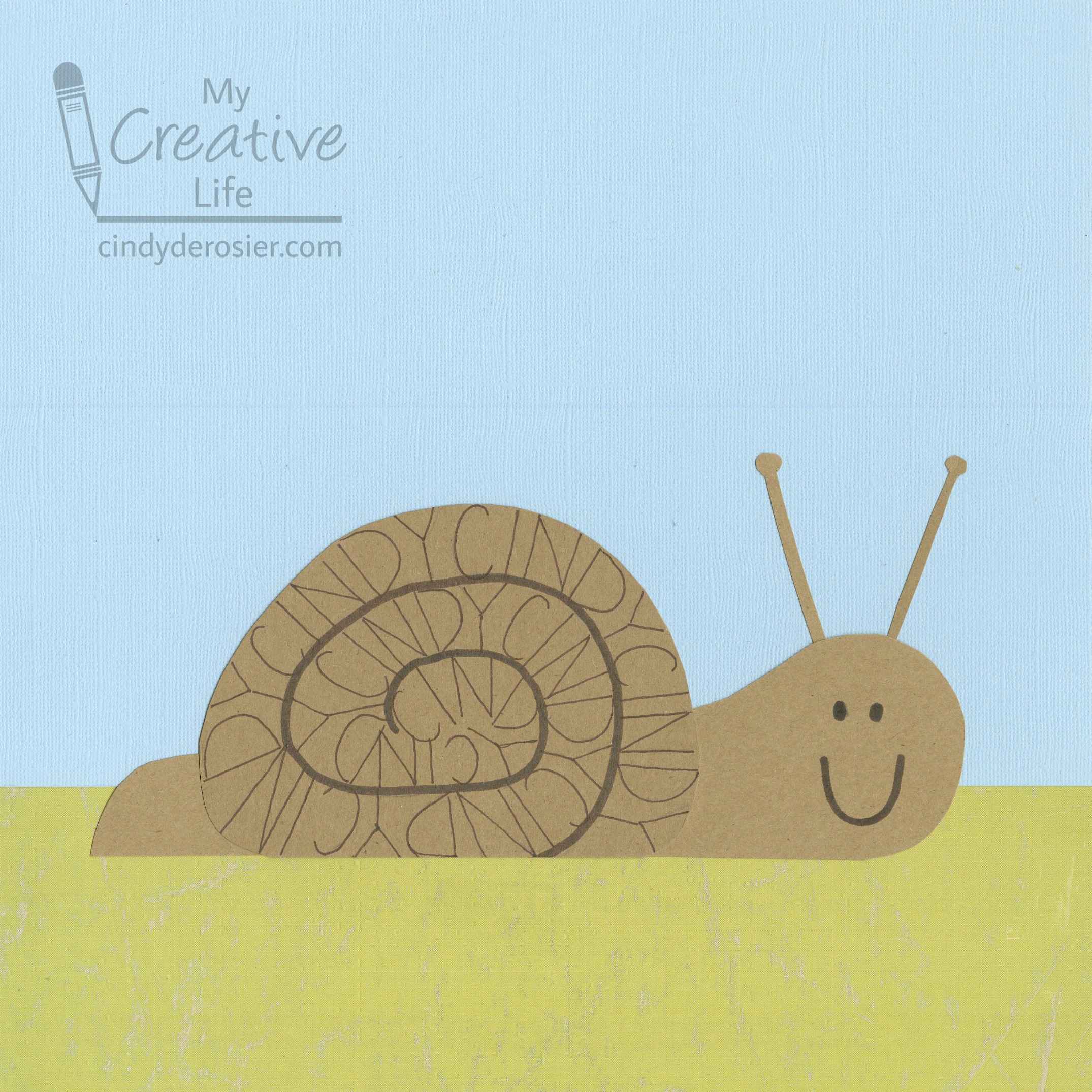 Snail Name Art | Fun Family Crafts