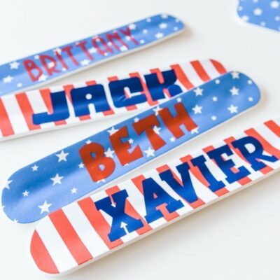 Personalized Slap Bracelets | Fun Family Crafts