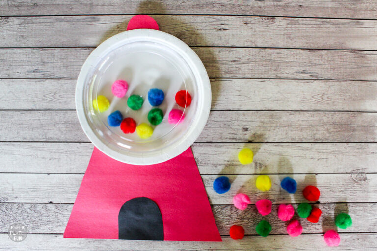 Paper Plate Gumball Machine | Fun Family Crafts