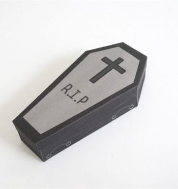 Halloween Coffin Treat Box | Fun Family Crafts