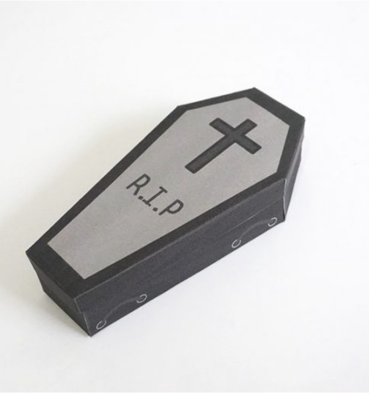 Halloween Coffin Treat Box | Fun Family Crafts
