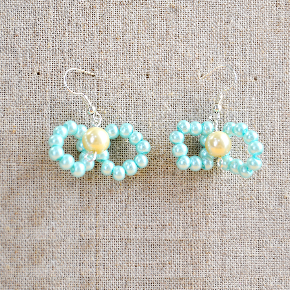 Blue Bow Earrings | Fun Family Crafts