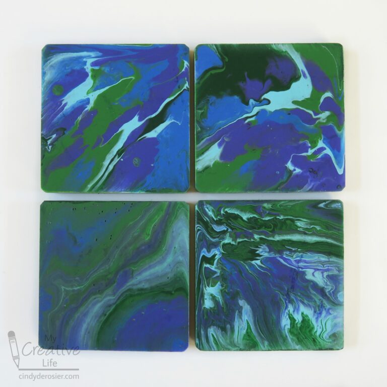 Dirty Pour Coasters | Fun Family Crafts