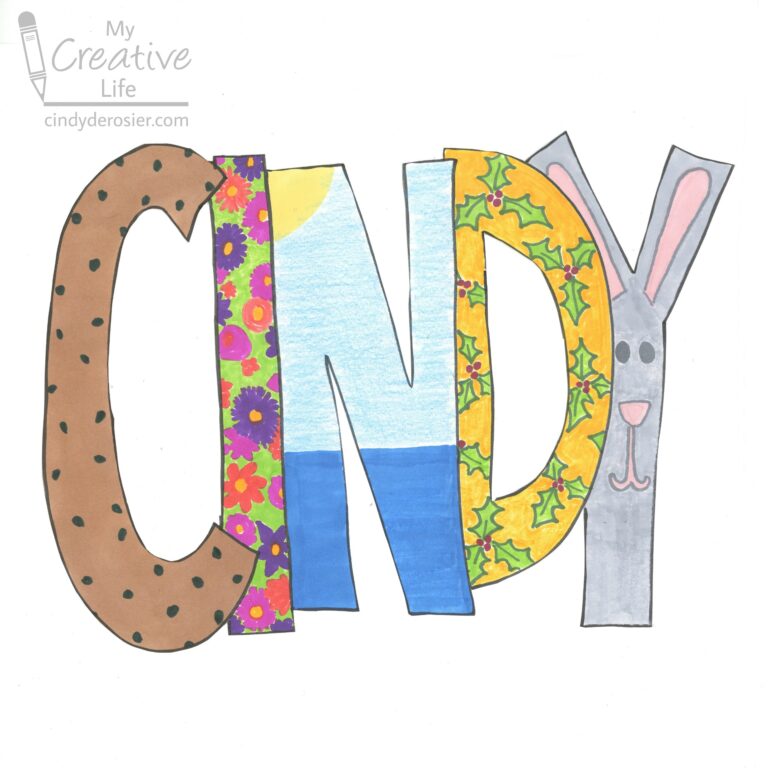 Icebreaker Name Art | Fun Family Crafts