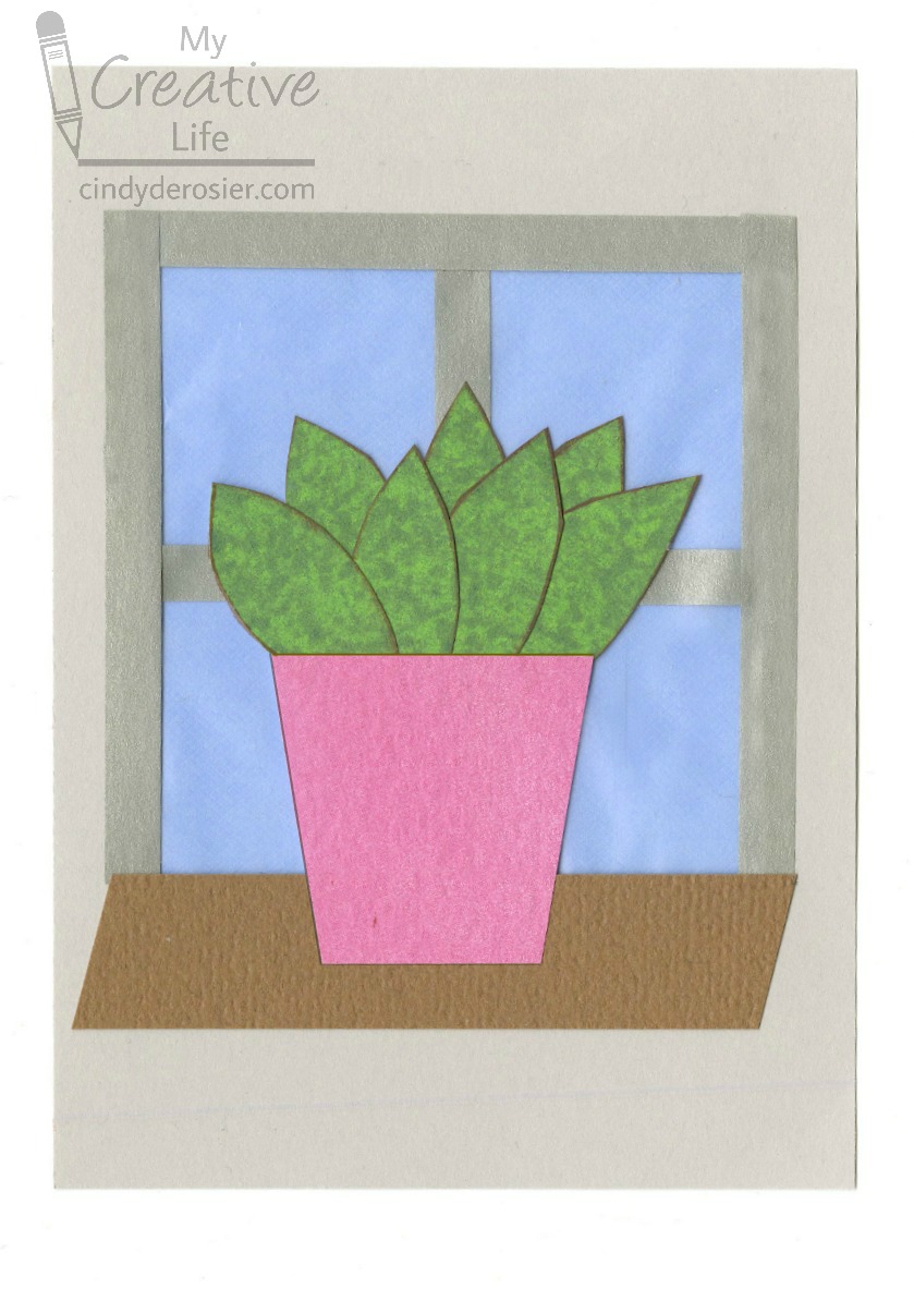 Wax Paper Window Card | Fun Family Crafts