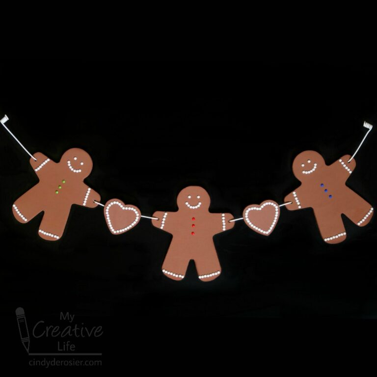 Diamond Art Gingerbread Family | Fun Family Crafts