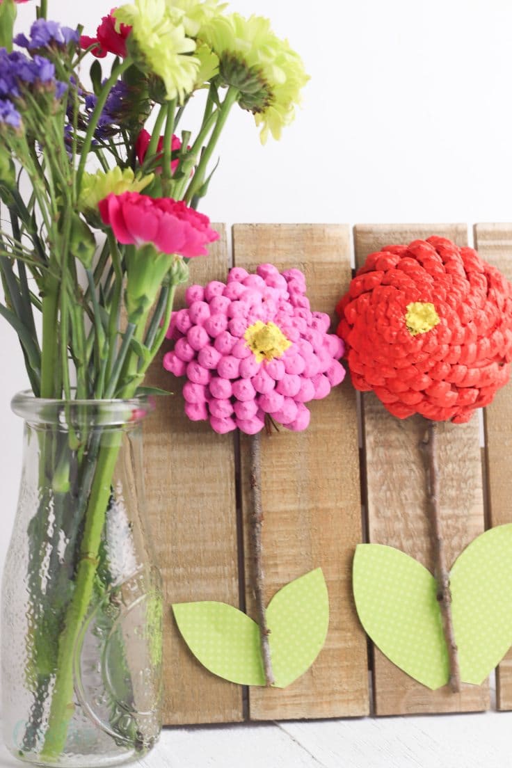 Pine Cone Flowers | Fun Family Crafts