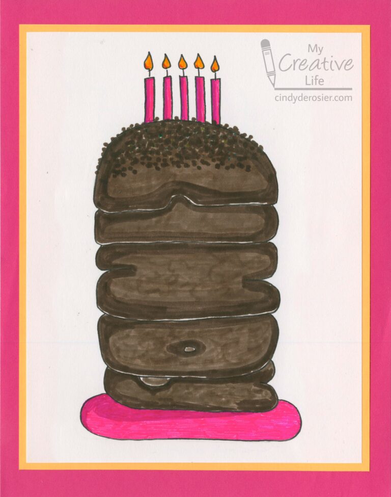 Birthday Cake Name Art | Fun Family Crafts