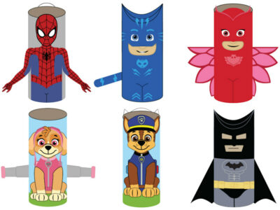 Printable Cardboard Tube Puppets | Fun Family Crafts