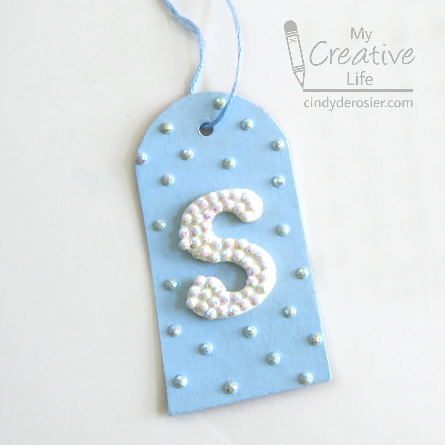 Diamond Art Monogram Tag | Fun Family Crafts