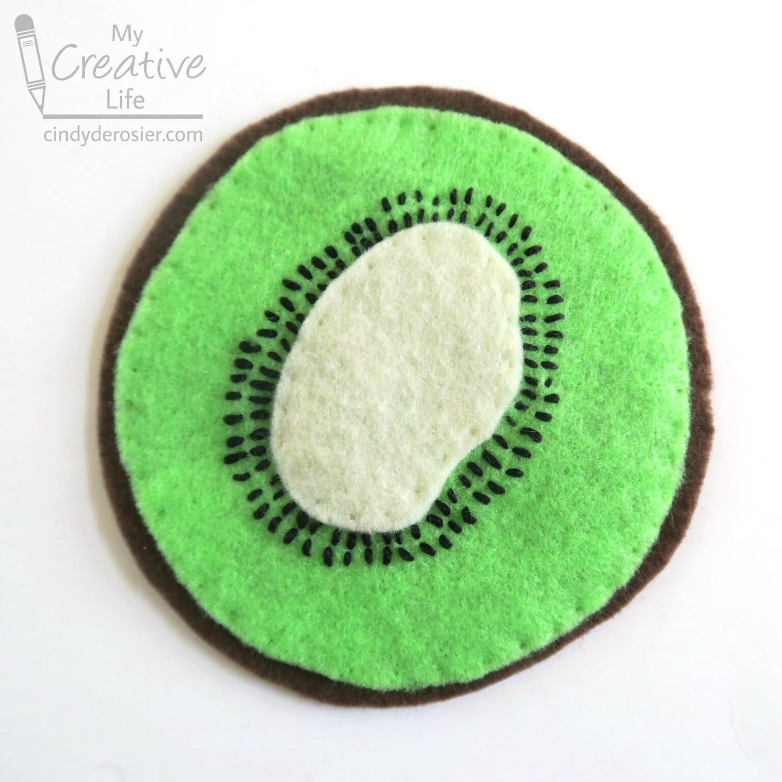 Kiwi Felt Coaster | Fun Family Crafts