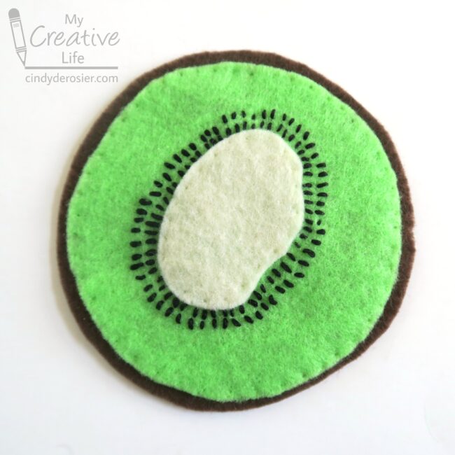 Kiwi Felt Coaster | Fun Family Crafts
