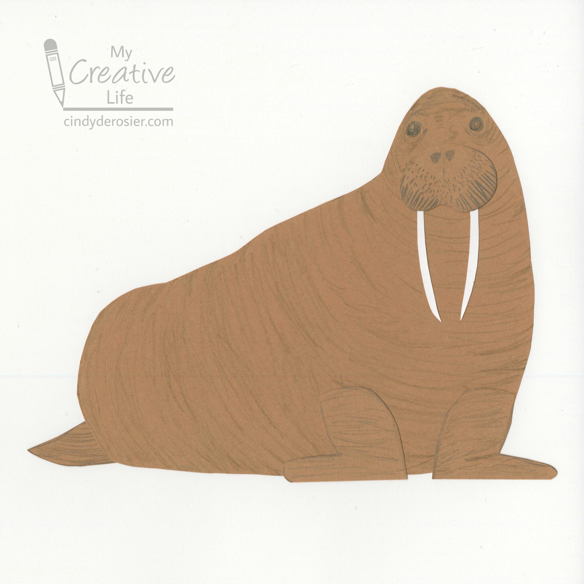 Construction Paper Walrus | Fun Family Crafts
