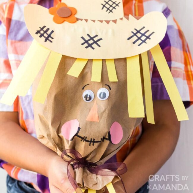 Paper Bag Scarecrow | Fun Family Crafts