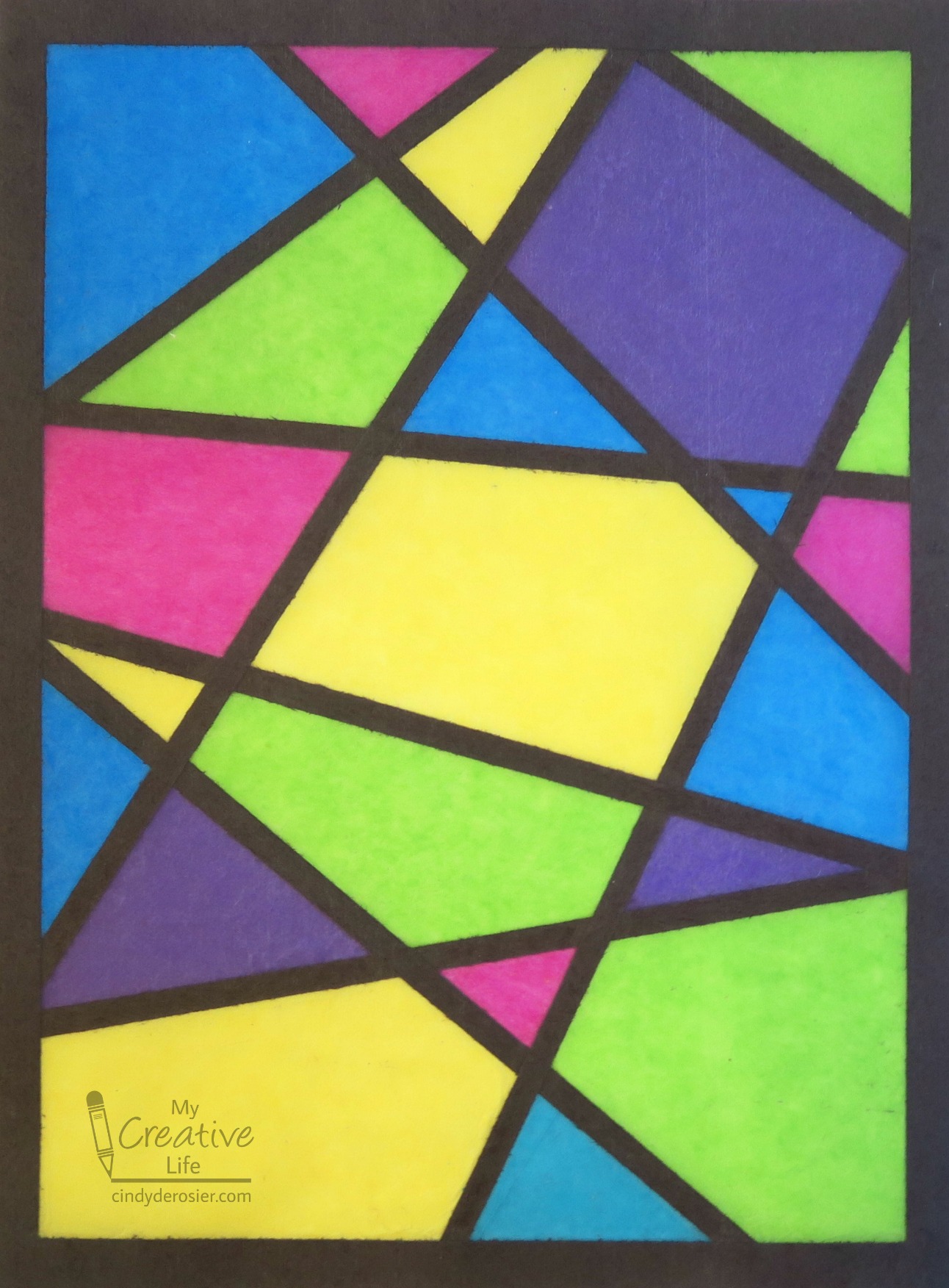 Tissue Paper Stained Glass Fun Family Crafts