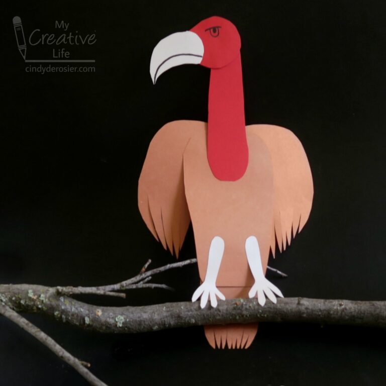 V is for Vulture Craft | Fun Family Crafts
